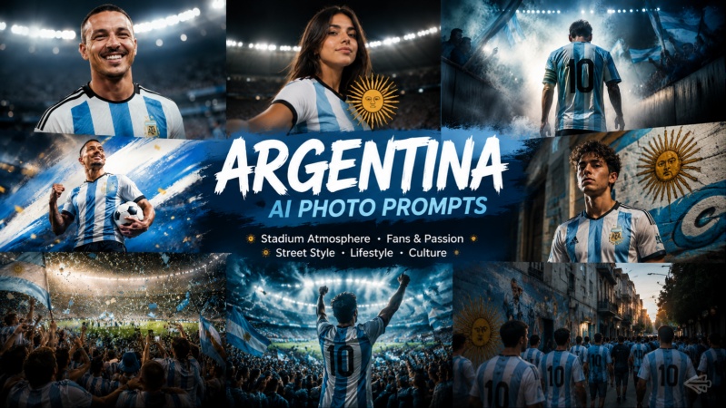 Argentina AI Photo Prompts 2026: 15+ Viral Ideas for Jersey & World Cup